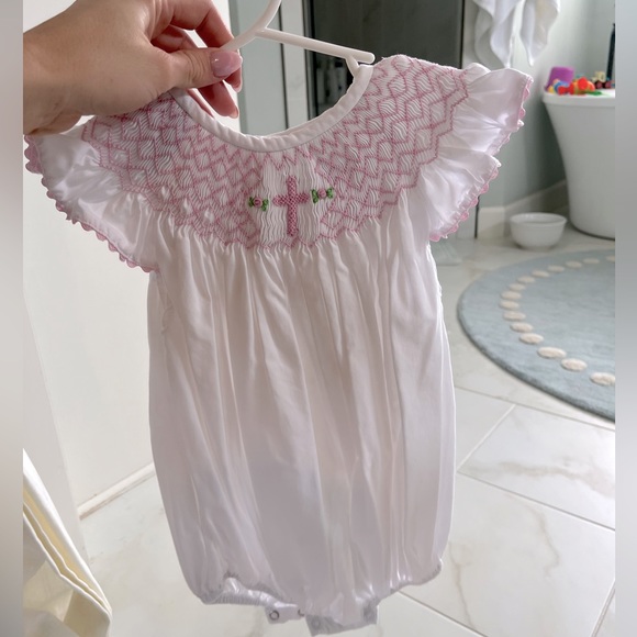 Smock Monkey | One Pieces | Smock Monkey Smocked Baby Girl Christening Outfit Size 24m | Poshmark
